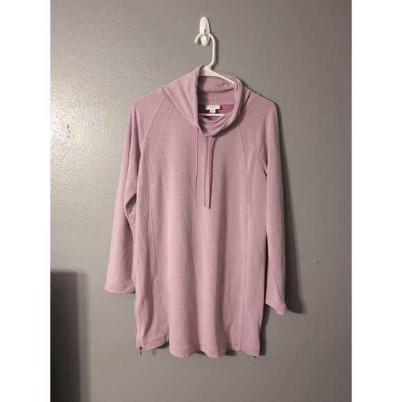 J. Jill | Tops | Jjill Fit Petite Cowl Neck Cozy Dusty Rose Pink ...